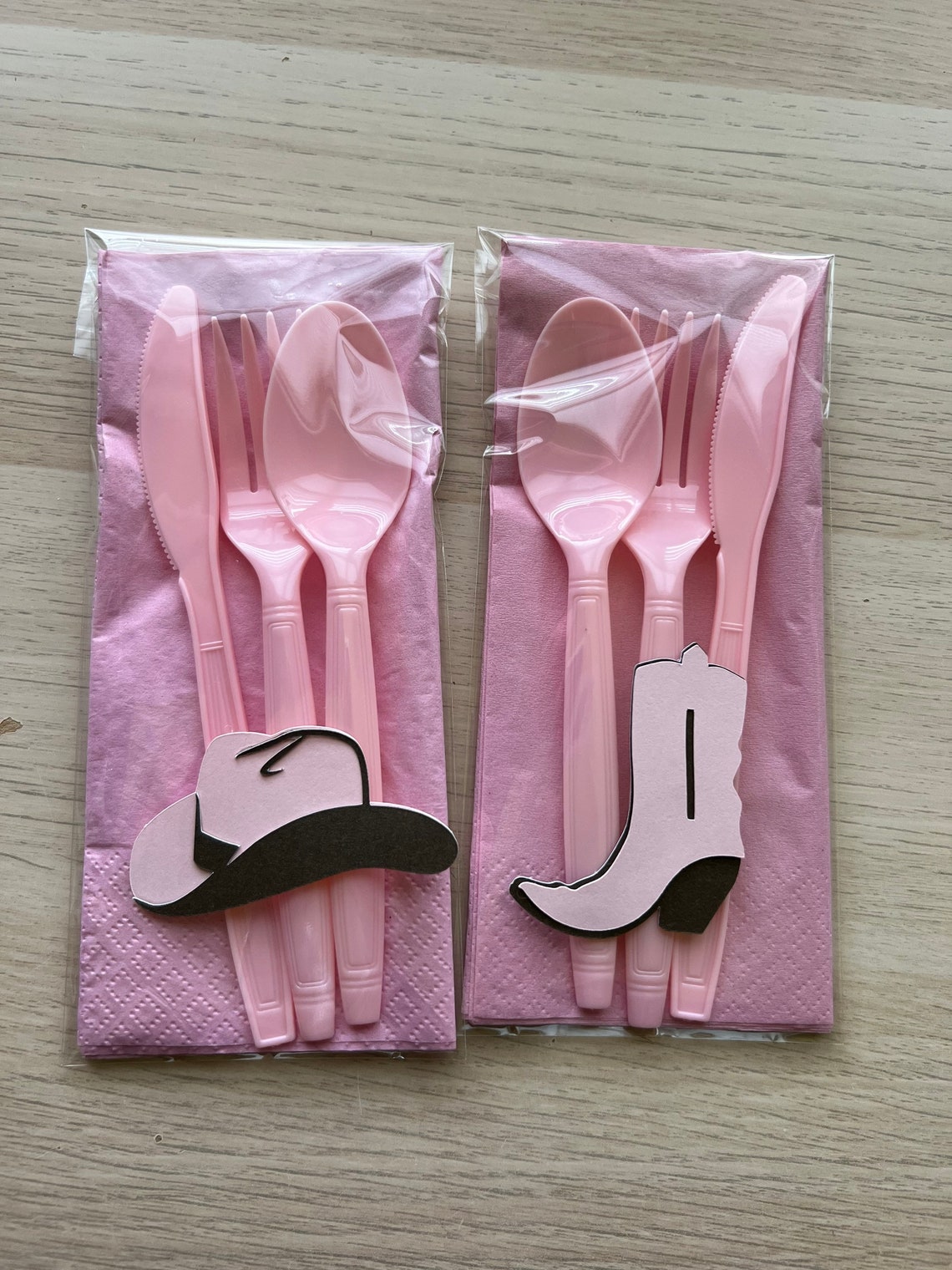 Cowboy Birthday Utensil Set: Rodeo Party Table Decor Boot Hat - Etsy