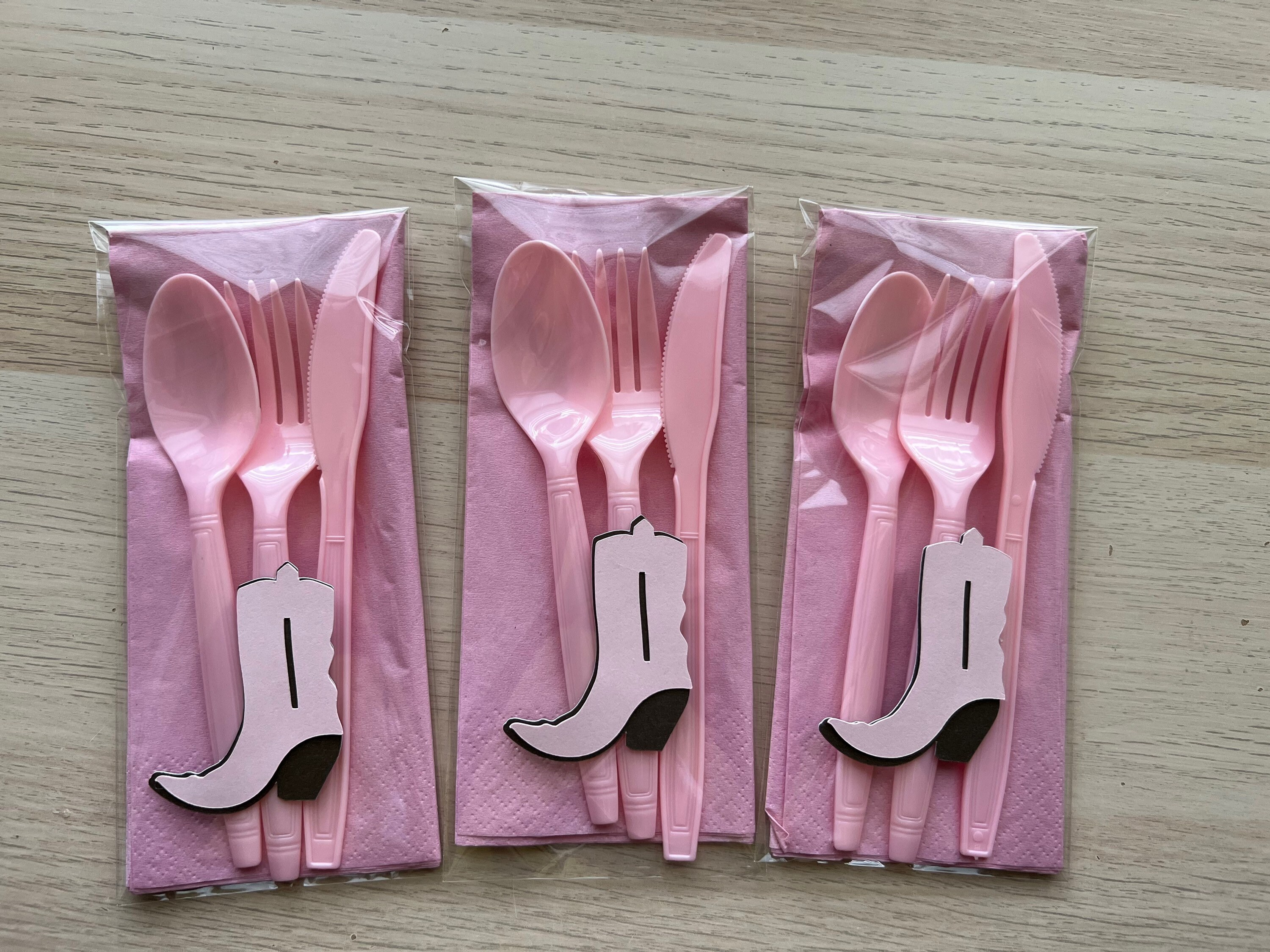 Cowboy Birthday Utensil Set: Rodeo Party Table Decor Boot Hat - Etsy