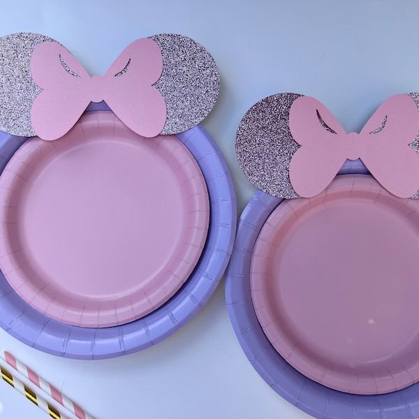 Minnie Mouse Plate - Etsy
