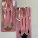 UTENSILS Minnie Mickey Mouse Fork Spoon Knife Wrapped in - Etsy