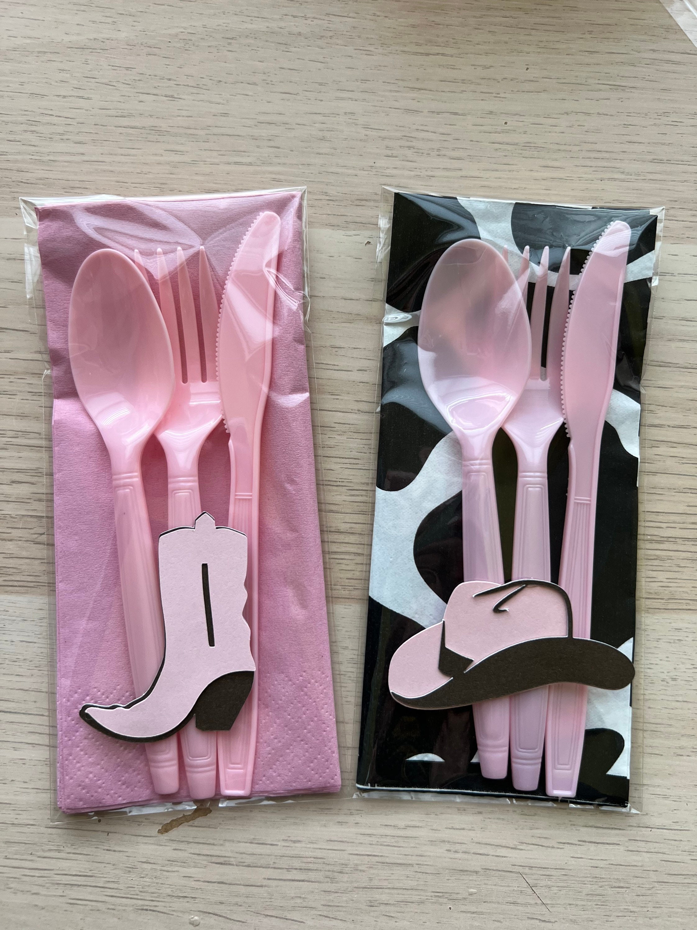 Cowboy Birthday Utensil Set: Rodeo Party Table Decor Boot Hat - Etsy