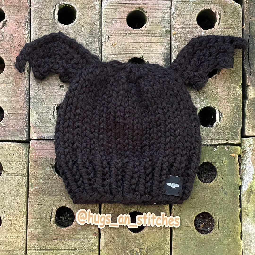 Bat Hat, Bat Wing Beanie, Little Batty Beanie, Halloween Gift, Bat Hat ...