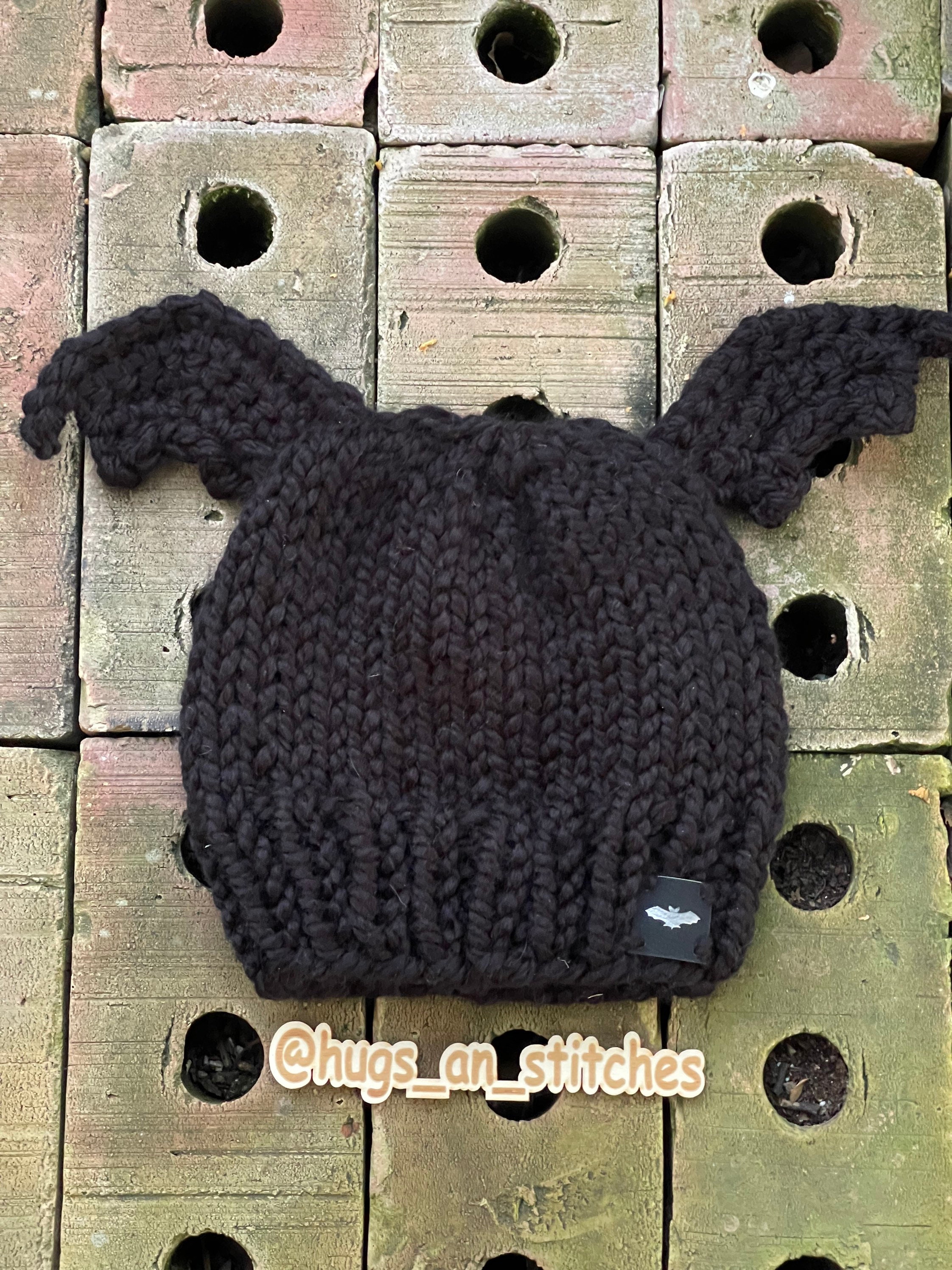 Bat Hat, Bat Wing Beanie, Little Batty Beanie, Halloween Gift, Bat Hat ...