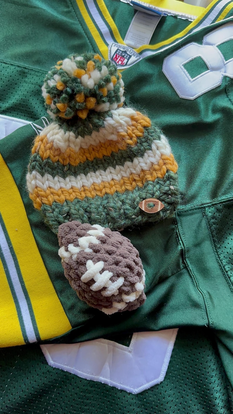 Green Bay Packers Inspired Hats, Newborn Beanie, Baby Packers Hat ...