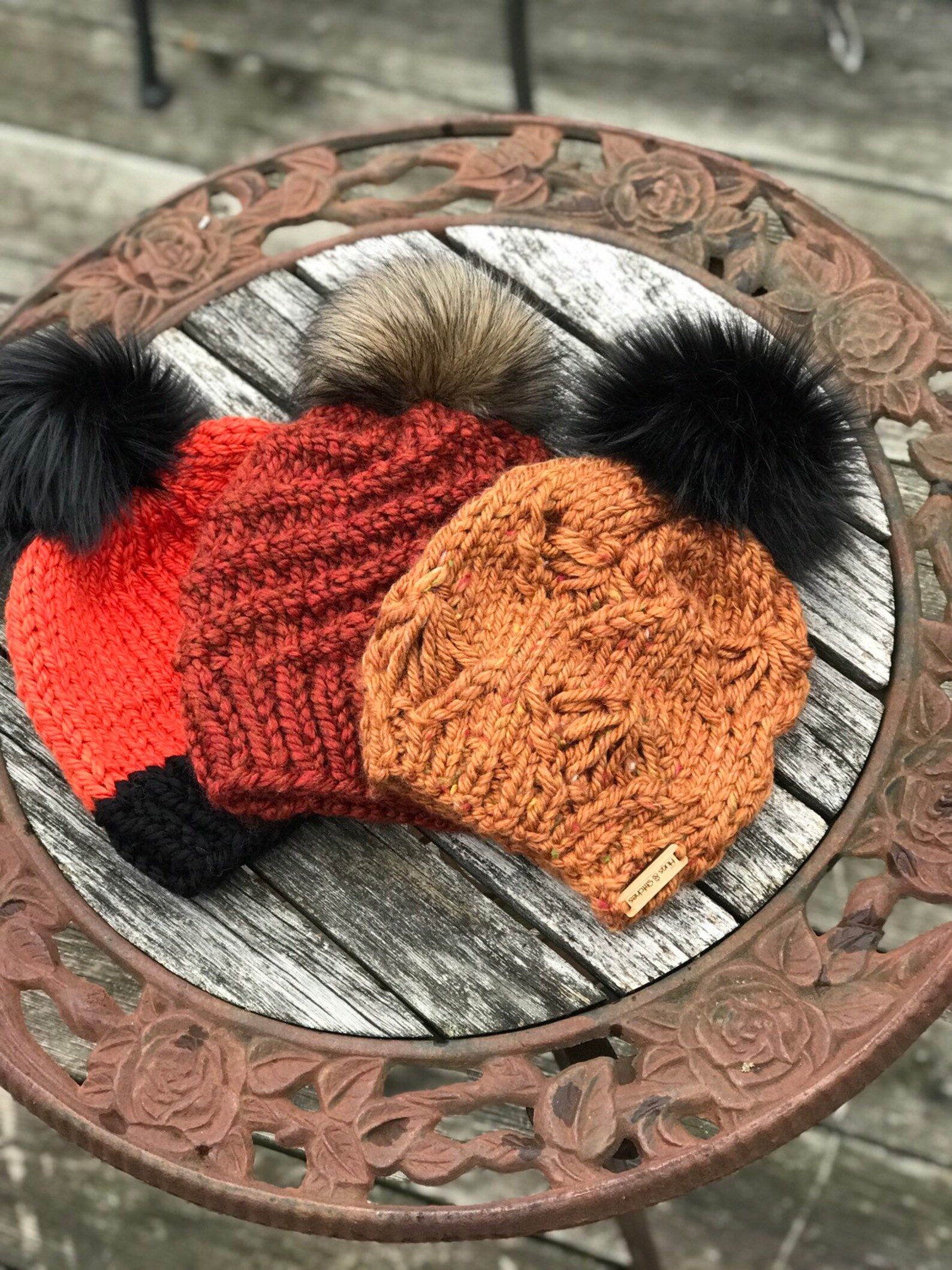 Ladies Autumn Leaves Beanie - Etsy