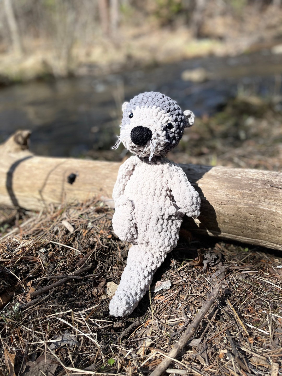 Oscar the Otter, Crochet Otter Toy, Plush River Otter, Whimsical ...