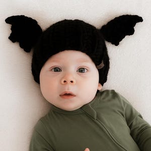 Bat Hat, Bat Wing Beanie, Little Batty Beanie, Halloween Gift, Bat Hat ...