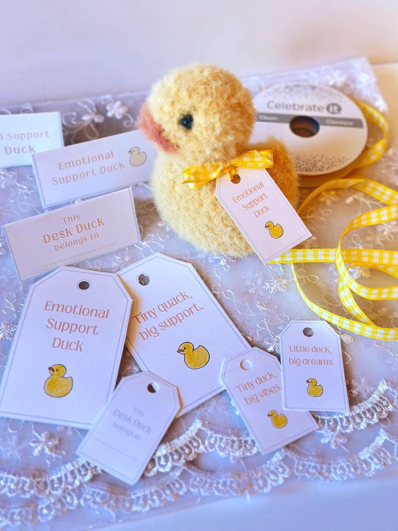 Maisy the Crochet Emotional Support Duck: Desk Decor Gift - Etsy