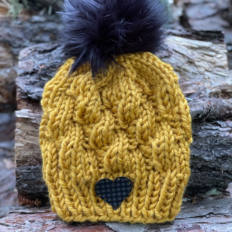 Yellow Knit Hat Women - Etsy