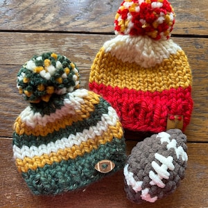 Green Bay Packers Inspired Hats, Newborn Beanie, Baby Packers Hat ...