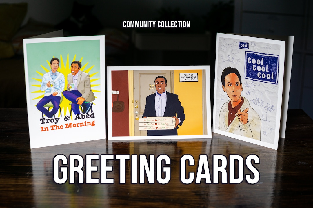 Community (TV Show) - 5x7 Greeting Cards - Heavy Fine Art Paper - A ...