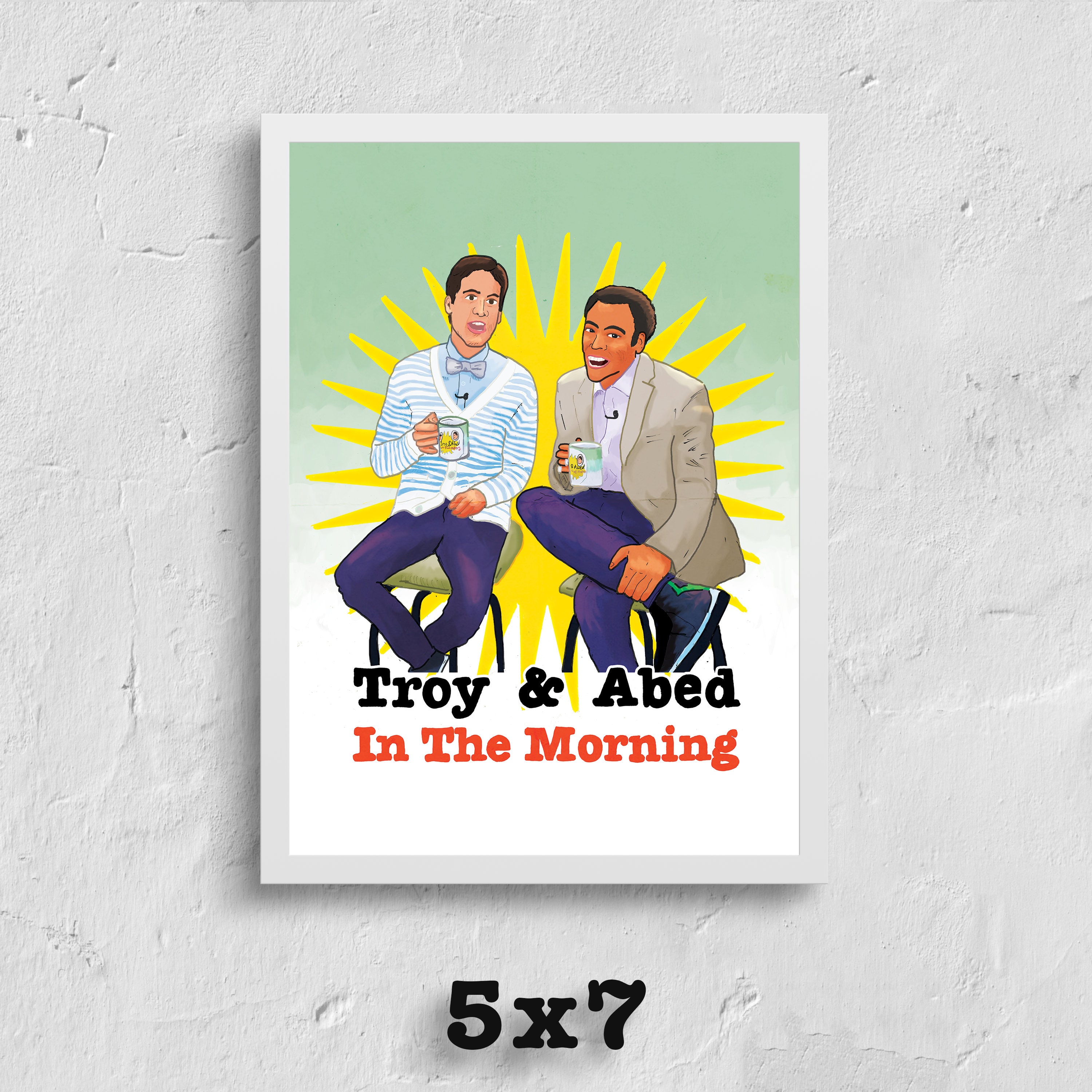 Community - Troy & Abed In The Morning - Handbebilderte Fan Art ...