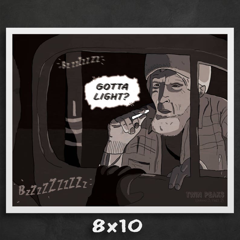 Twin Peaks: the Return Part 8 Gotta Light Woodsman Quote - Etsy