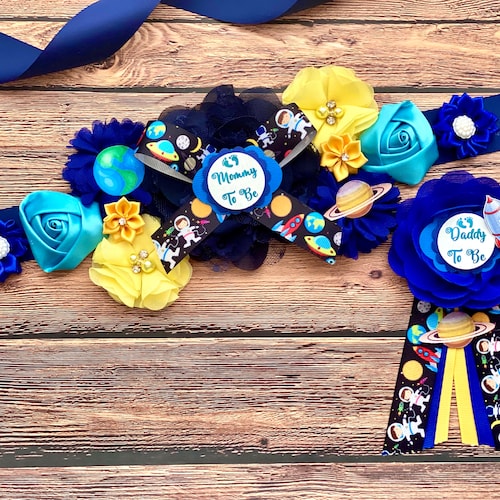 Planets and Space Baby Shower Space Maternity Sash Out of - Etsy