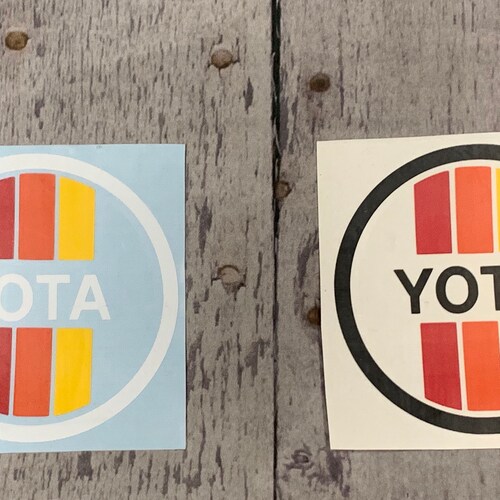Vintage Toyota yota Die Cut Decal | Etsy