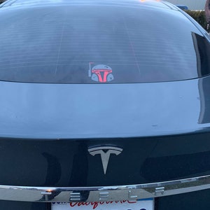 Tesla Fett - Mandalorian Die Cut Decal - Etsy