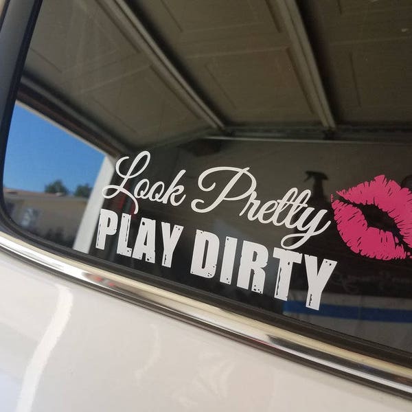 Buy Look Pretty Play Dirty Decal Svg Online In India - Etsy India