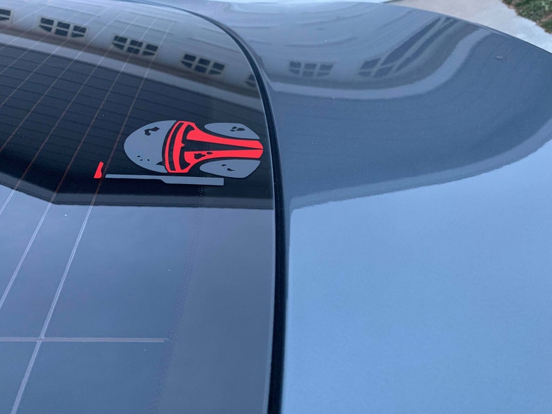 Tesla Fett - Mandalorian Die Cut Decal - Etsy