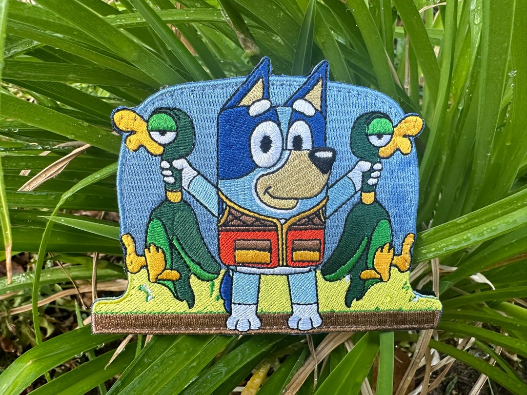 Embroidered Bluey Duck Hunter Patch - Etsy