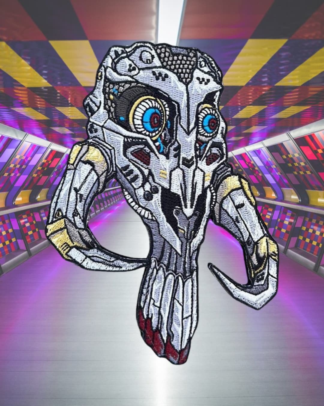 Embroidered Cyberpunk Mythosaur Patch - Etsy