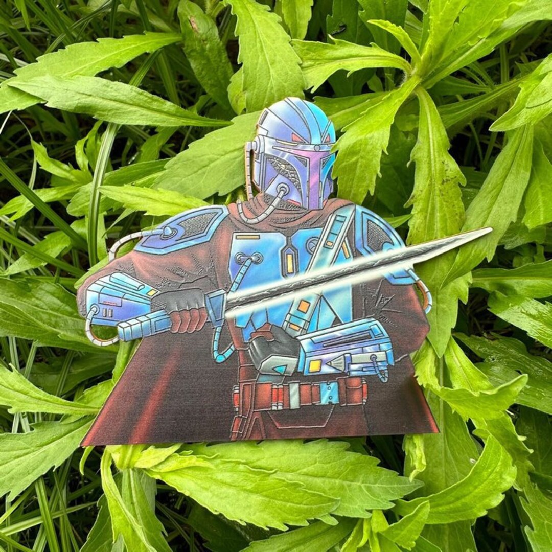 Dark Saber Mando Cyberpunk Acrylic GITD Patch - Etsy