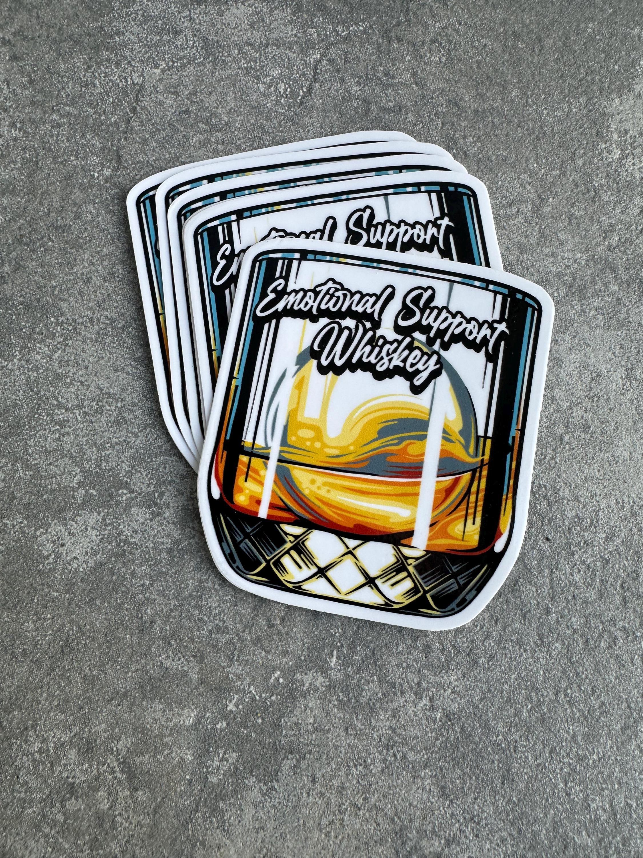 Emotional Support Whiskey V2 Decals - Etsy