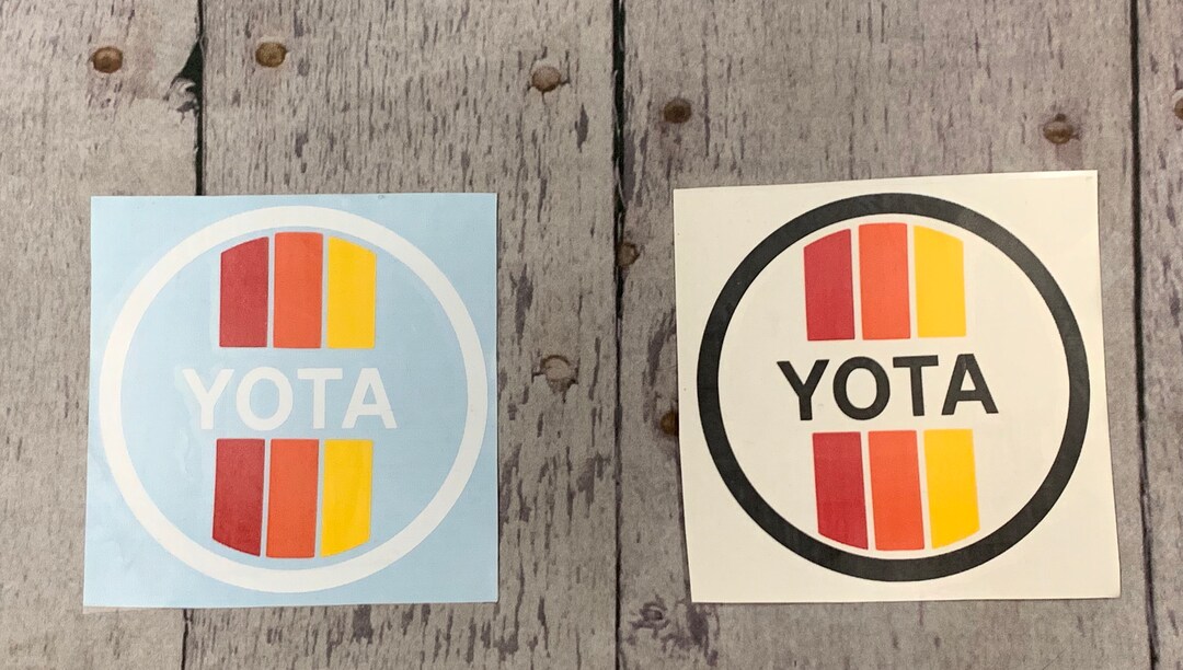 Vintage Toyota "yota" Die Cut Decal - Etsy