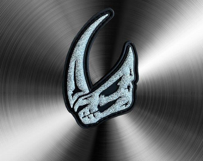 Metallic Silver PVC Mudhorn Patch - Etsy