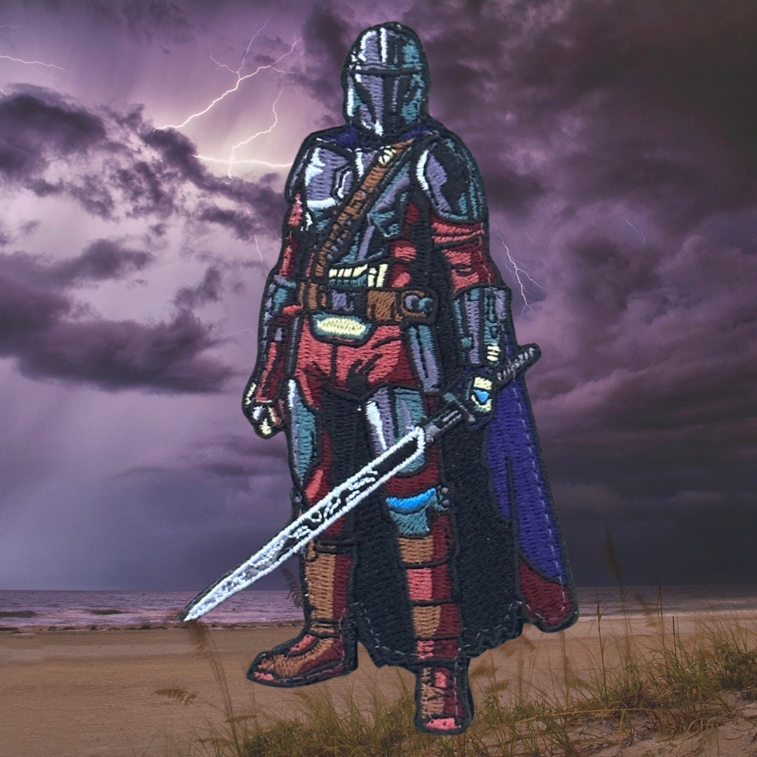 Mando Icon Embroidered Patch - Etsy