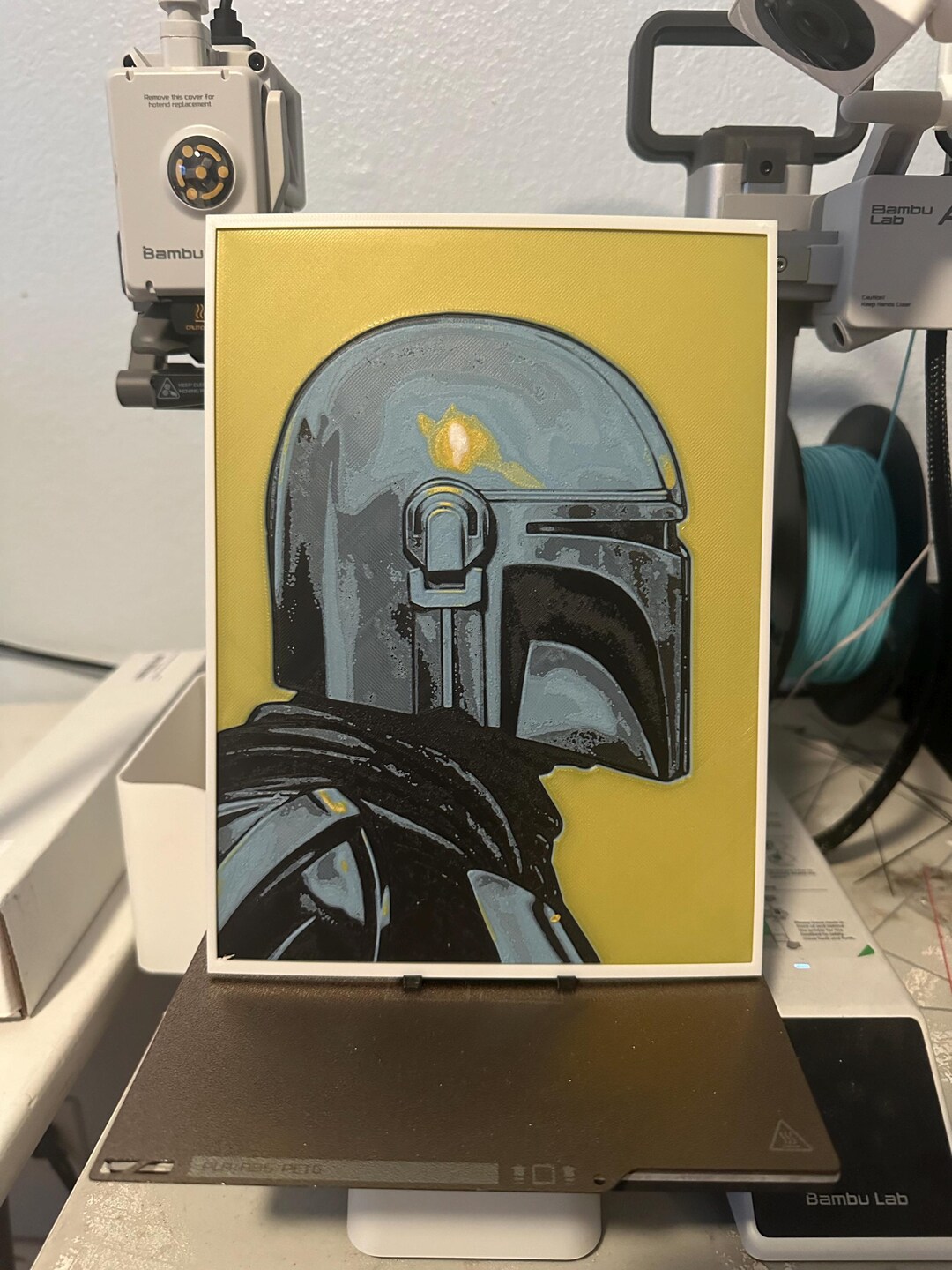 Mando Side Profile Hueforge Print/patch - Etsy