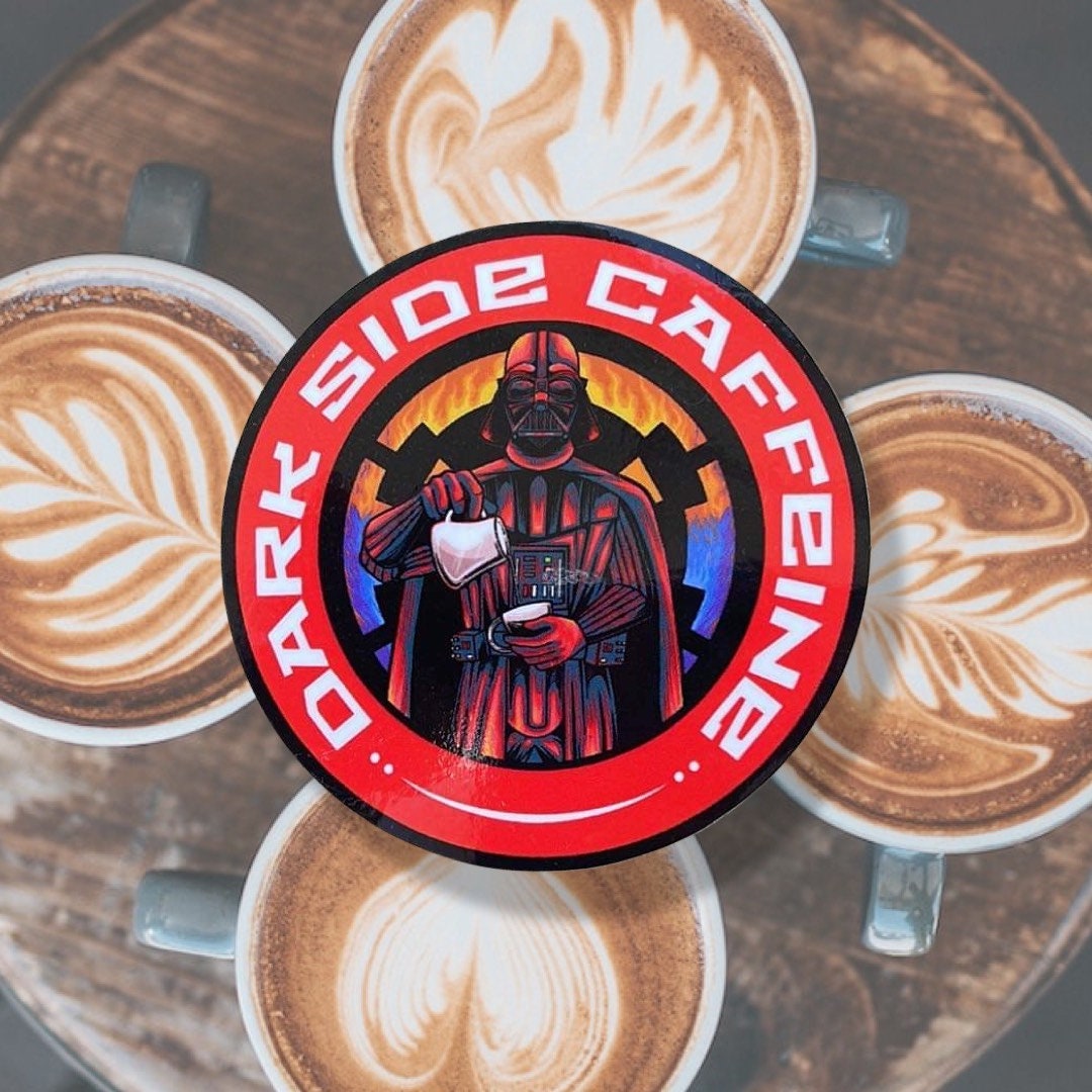 Dark Side Caffeine Decal - Etsy