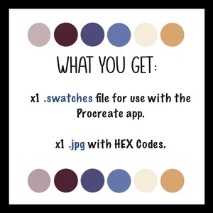 Procreate Color Palette, BLUEBERRY CRISP, 30 Colors, Blues, Procreate ...