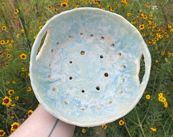 MADE TO ORDER Ceramic Handmade Berry Colander Bowl - Etsy