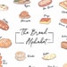 Bread A to Z Watercolour Illustration Print Kitchen Bakery | Etsy