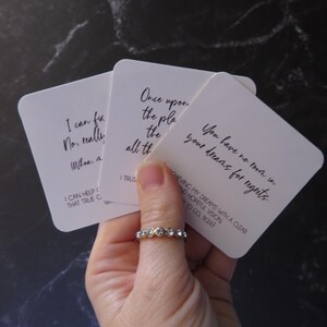 Swift Affirmation Cards for Meditation | Mini Quote Cards | Taylor ...