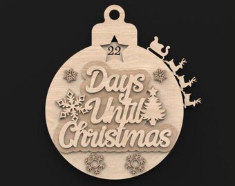 Christmas Countdown Ornament. Dog Bone. Rotate the Center Wheel to ...