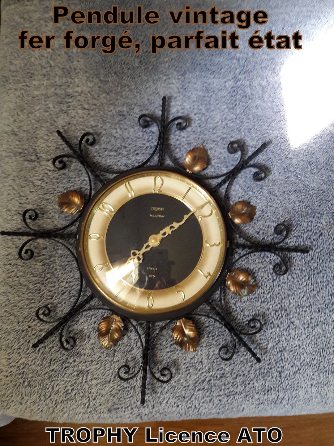 Vintage Vintage Wrought Iron Pendulum TROPHY - Etsy