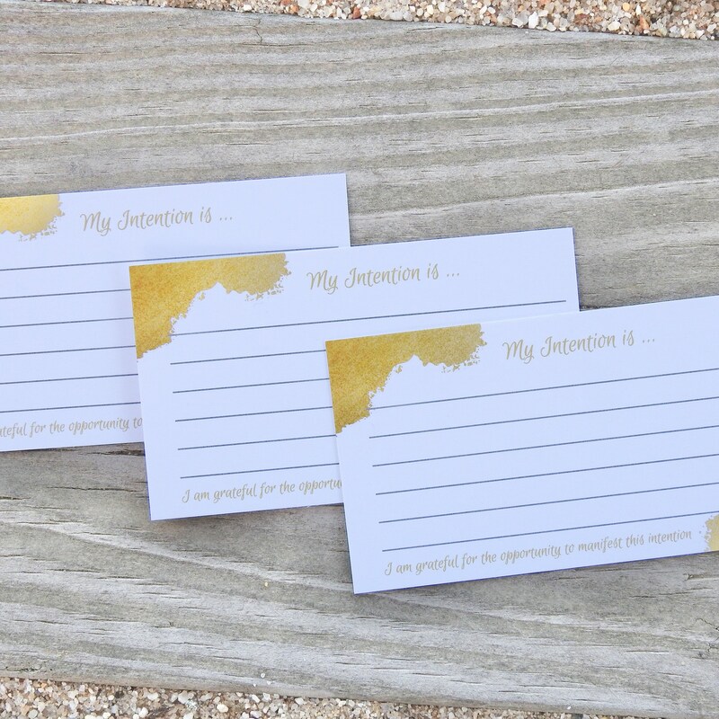 Intention Cards - Etsy