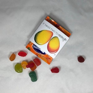 Watercolor Valentine's Cards: Fruit Snack Sleeve - Etsy