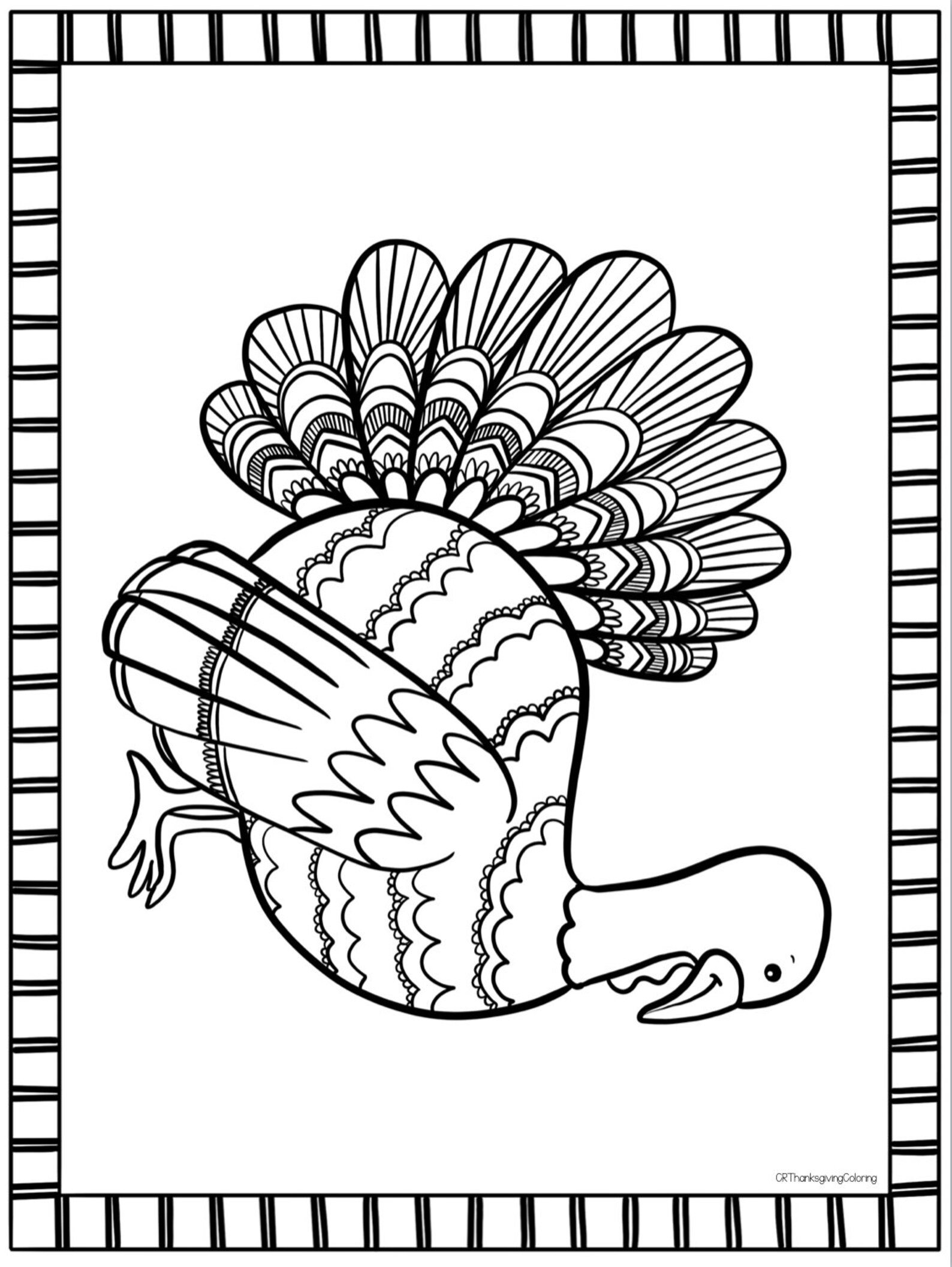 CR Thanksgiving Coloring Pages - Etsy