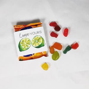 Watercolor Valentine's Cards: Fruit Snack Sleeve - Etsy
