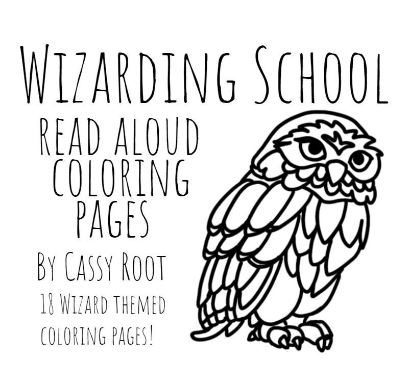 Wizarding School Read Aloud Coloring Pages - Etsy
