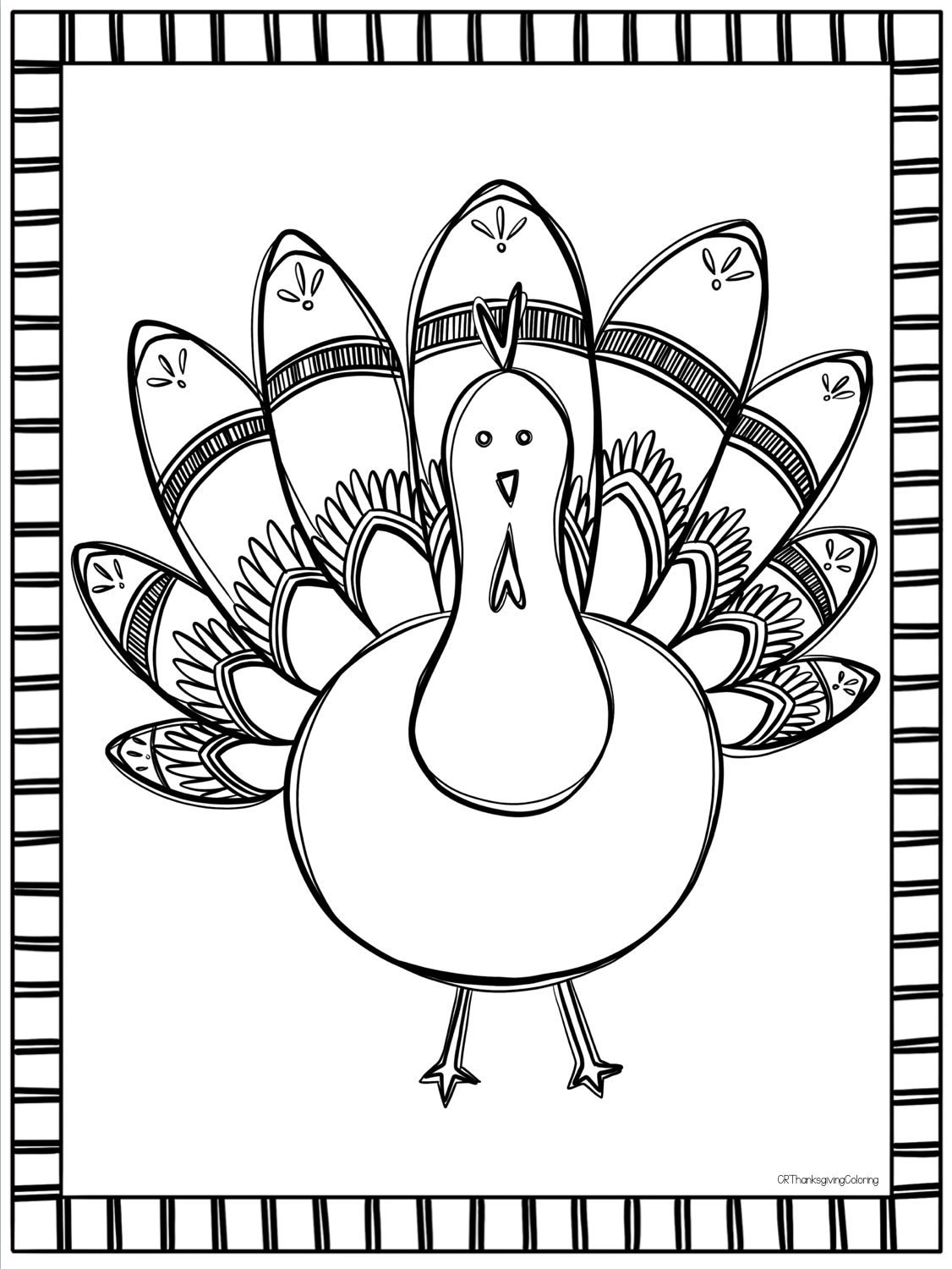 CR Thanksgiving Coloring Pages - Etsy