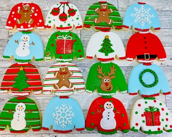 Ugly Sweater DIY Cookie Kit Decorate Your Own Undecorated Christmas ...