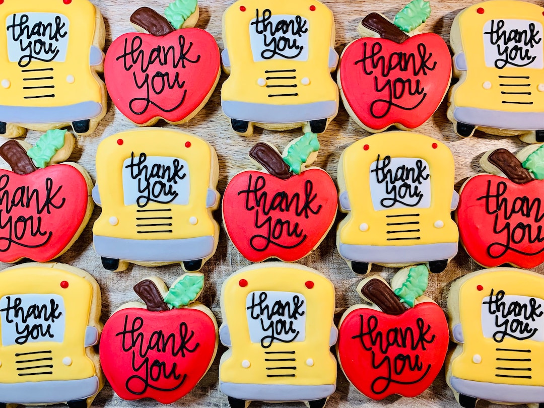 Teacher/bus Driver Cookies - Etsy