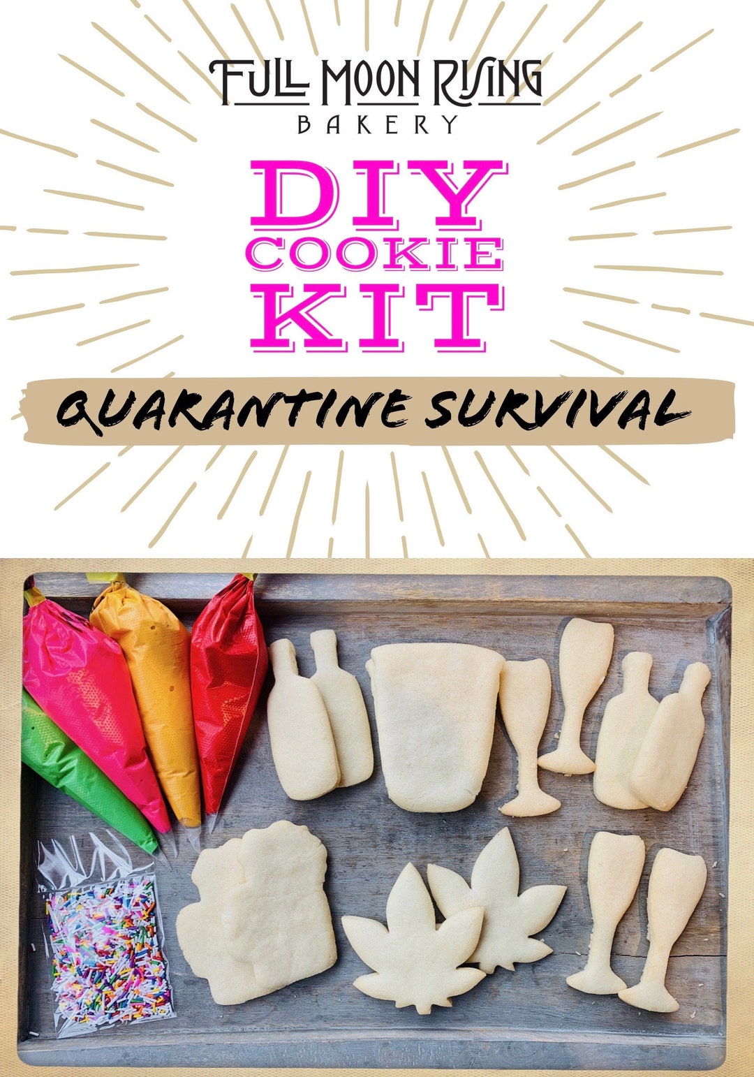 Quarantine Survival DIY Cookie Kit - Etsy