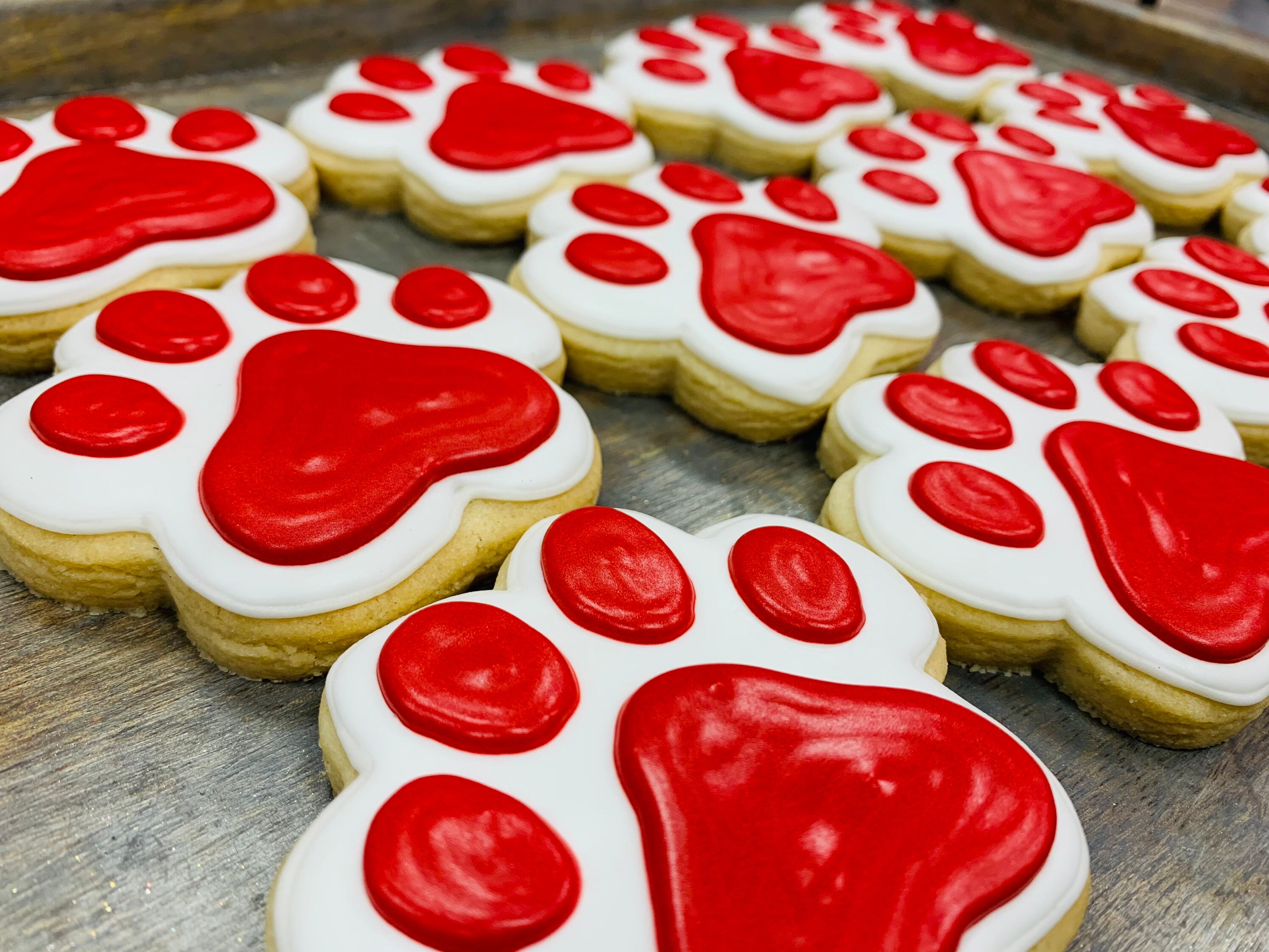 Dog Paw Cookies - Etsy