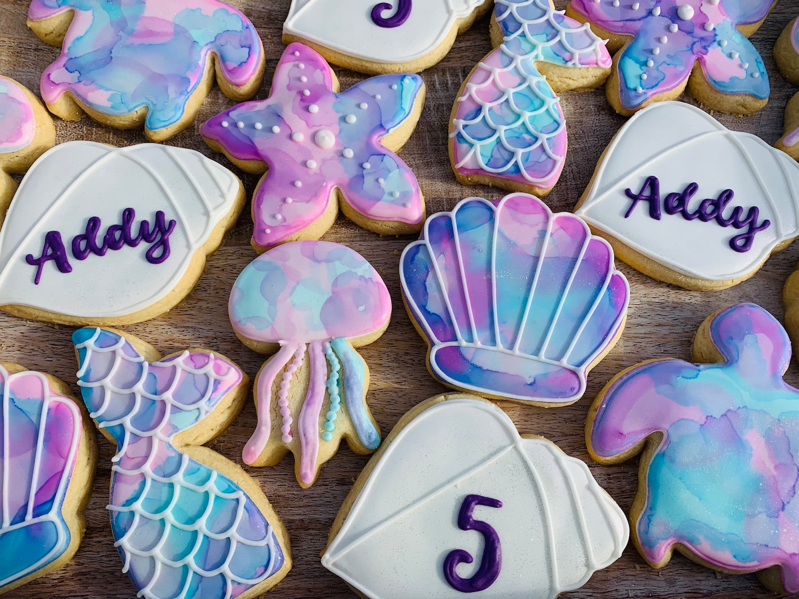 Mermaid Theme Cookies, Under the Sea Party Favors - Etsy