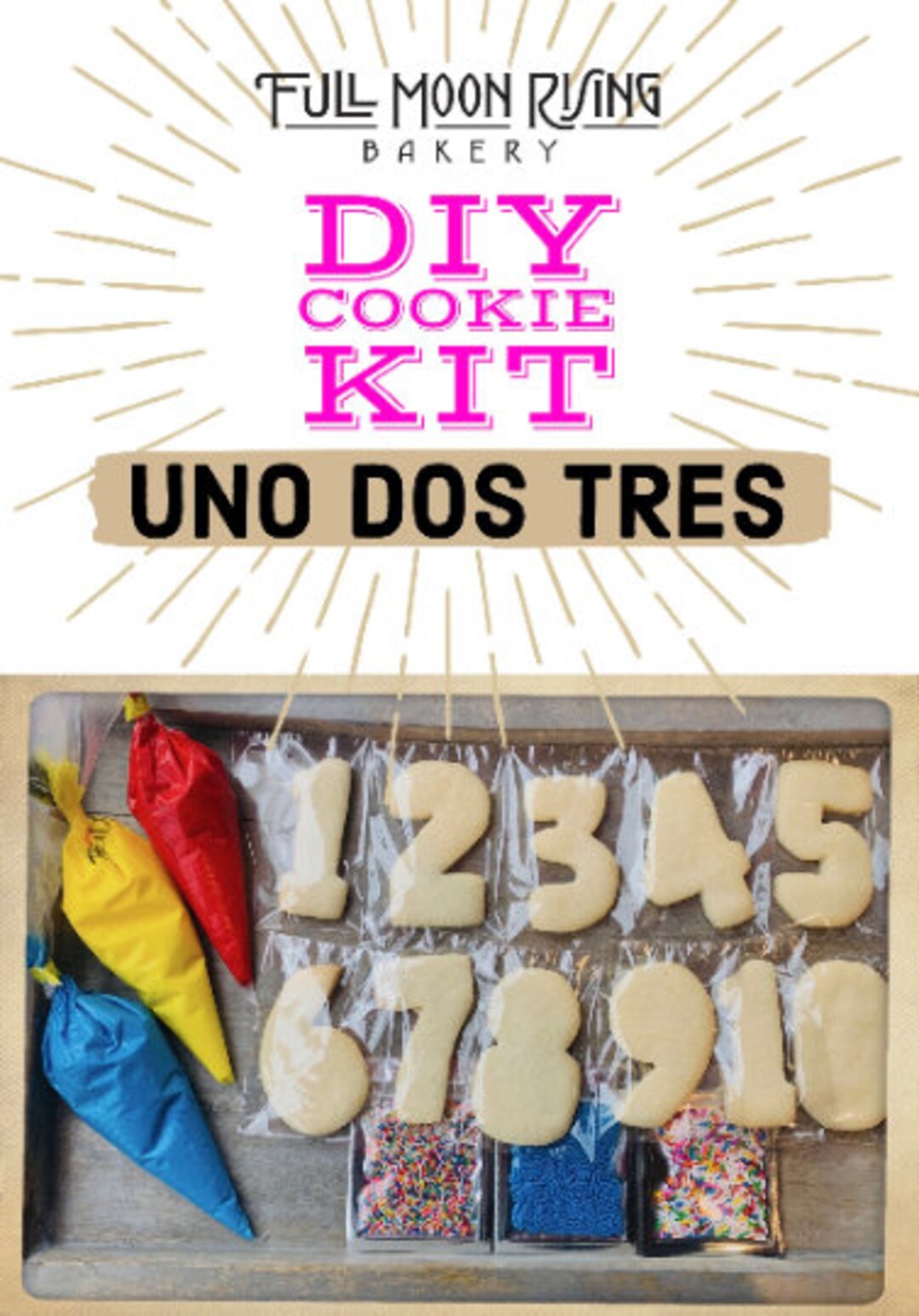 Numbers DIY Cookie - Etsy