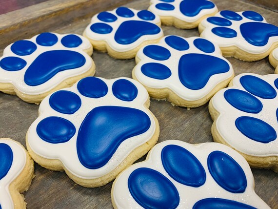 Dog Paw Cookies - Etsy